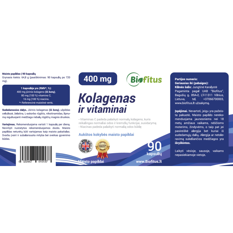 Hialurono rūgštis ir kolagenas | Biofitus