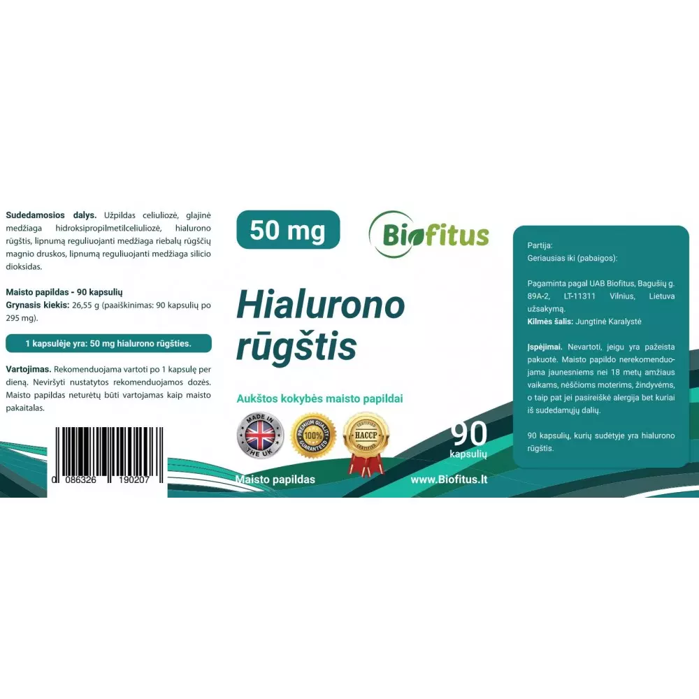 Hialurono rūgštis ir kolagenas | Biofitus