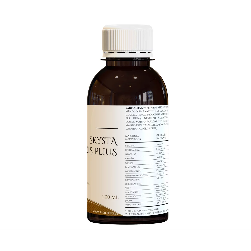 Geležis PLIUS maisto papildas. Nemokamas siuntimas | Biofitus