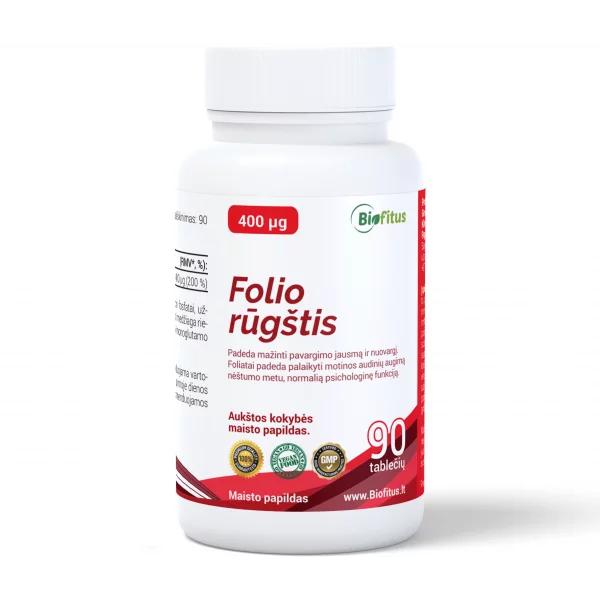Folio rūgštis 400 | Nemokamas siuntimas | Biofitus