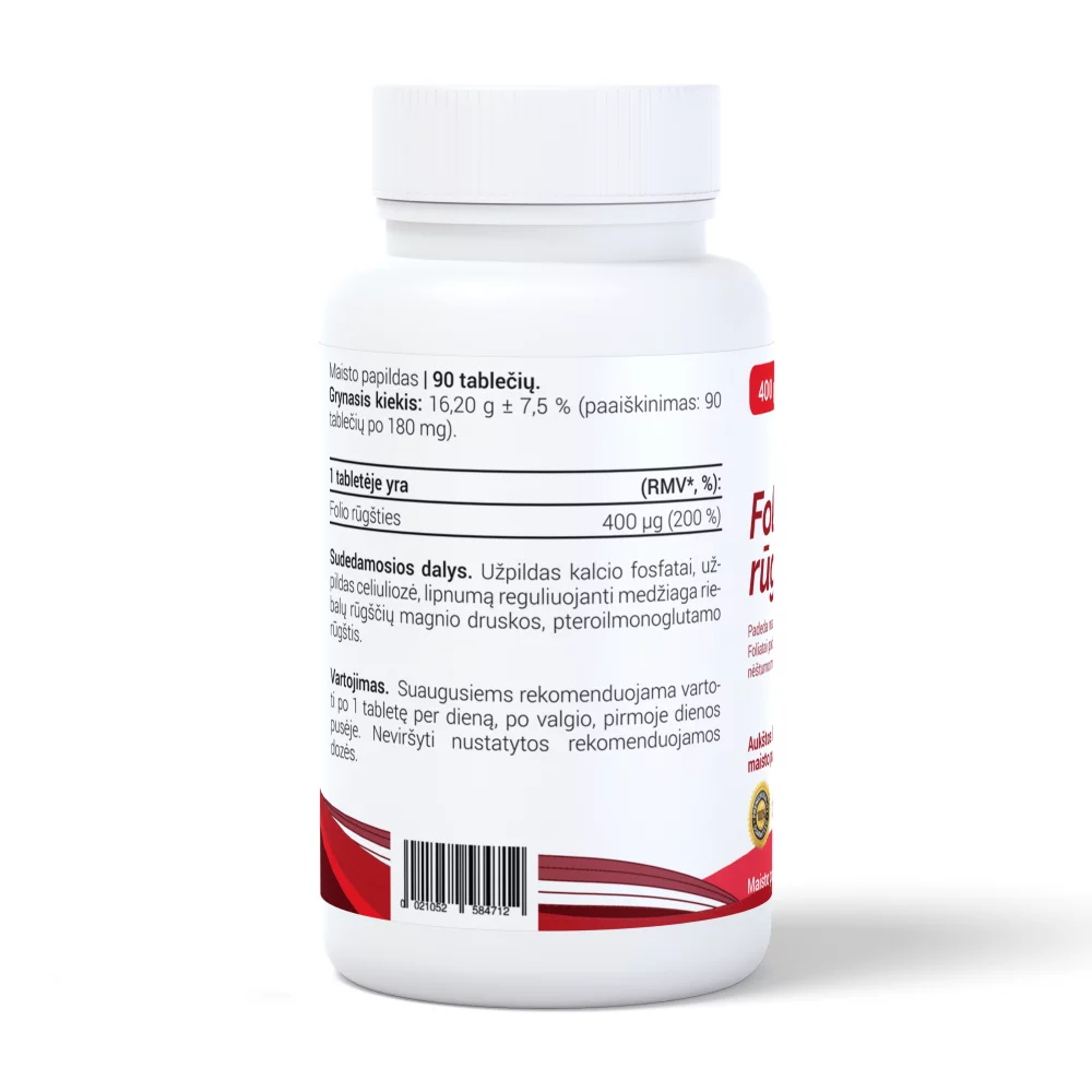 Folio rūgštis 400 | Nemokamas siuntimas | Biofitus