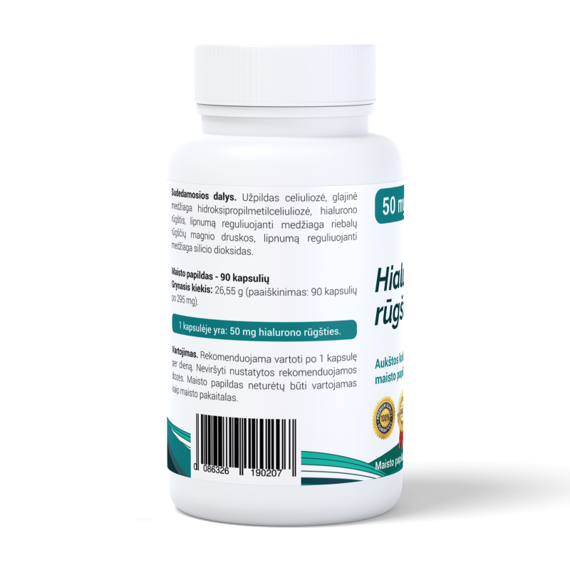 Hialurono rūgštis | 0€ Siuntimas | 90 kapsulių | Biofitus