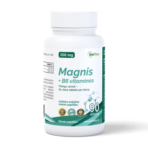 Magnis + B6 vitaminas | Siuntimas 0€ | Biofitus