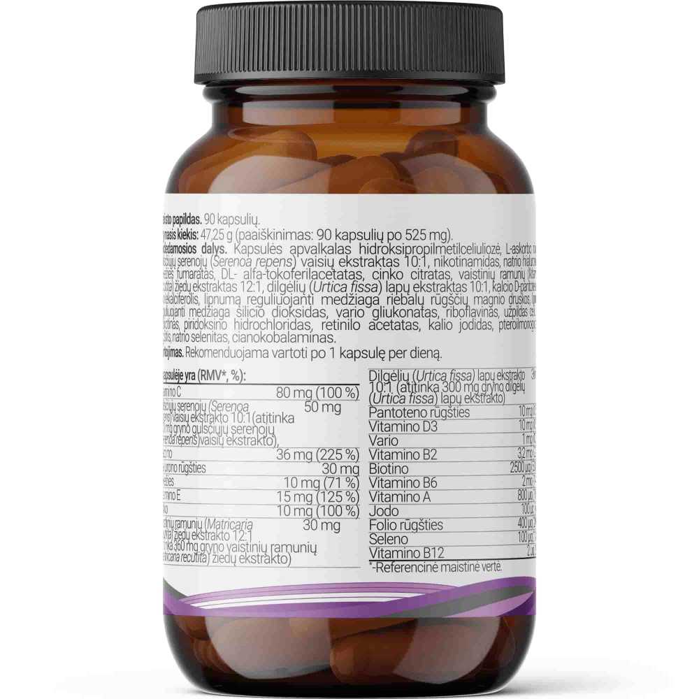 Vitaminai plaukams ² su hialurono rūgštimi | Biofitus