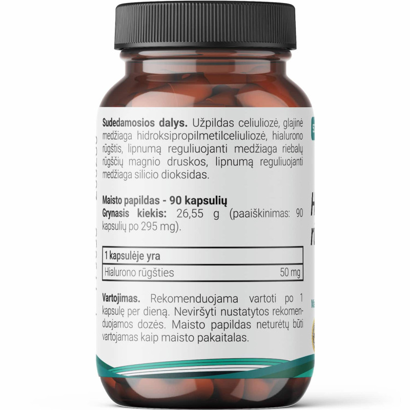 Hialurono rūgštis | 0€ Siuntimas | 90 kapsulių | Biofitus