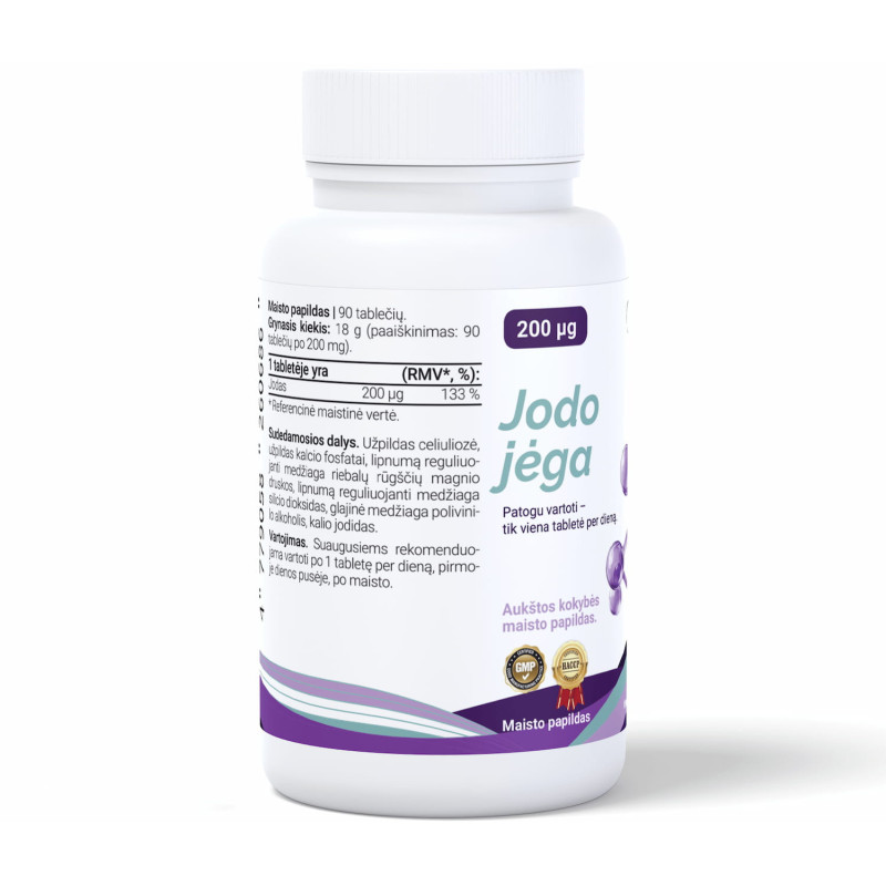 Jodas 200 mcg Nemokamas siuntimas